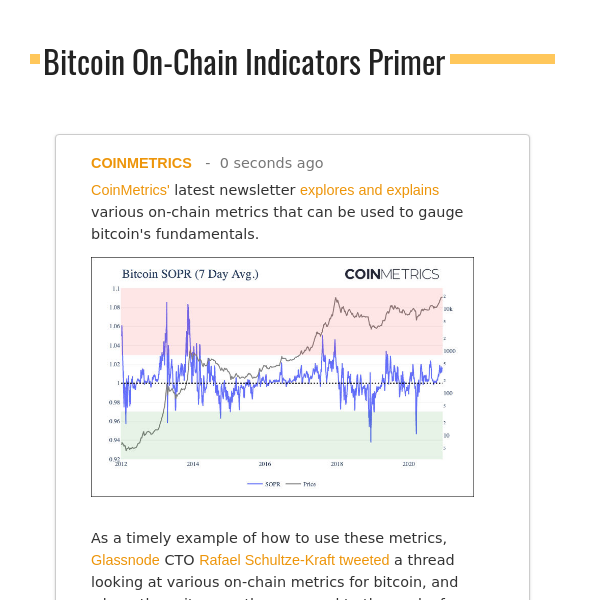 Bitcoin On-Chain Indicators Primer | Case Bitcoin